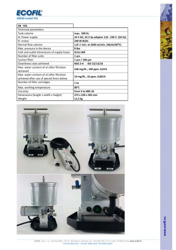 All ECOFIL, spol. s r.o. catalogs and technical brochures