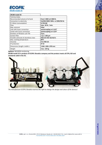 All ECOFIL, spol. s r.o. catalogs and technical brochures
