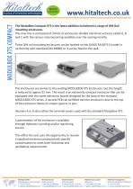MODULBOX COMPACT XTS - HITALTECH SA - PDF Catalogs | Technical Documentation | Brochure