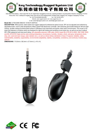 K-TEK-M315TP-FN-BL-ML - Key Technology Rugged System Limited - PDF ...
