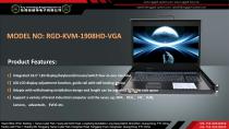 Rack-mount KVM switch - RGD-KVM-1908HD-VGA - Key Technology Rugged ...