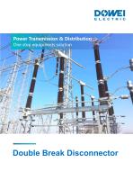 Motorized disconnector - GW7 - Dowei Electric - manual / high-voltage / 3-pole