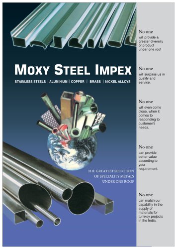 All MOXY STEEL IMPEX catalogs and technical brochures