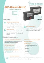 ACS-REPORT-NOTE® - INEO-SENSE - PDF Catalogs | Technical Documentation | Brochure