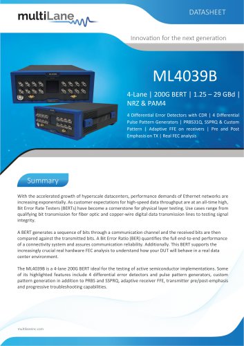 All MultiLane catalogs and technical brochures