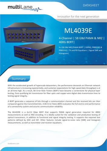 All MultiLane catalogs and technical brochures