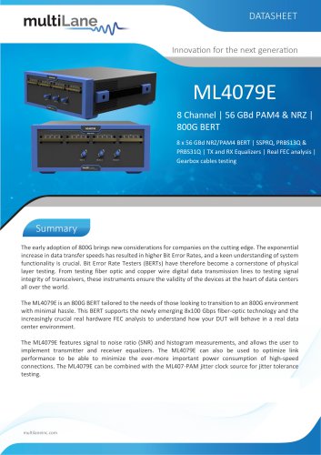 All MultiLane catalogs and technical brochures