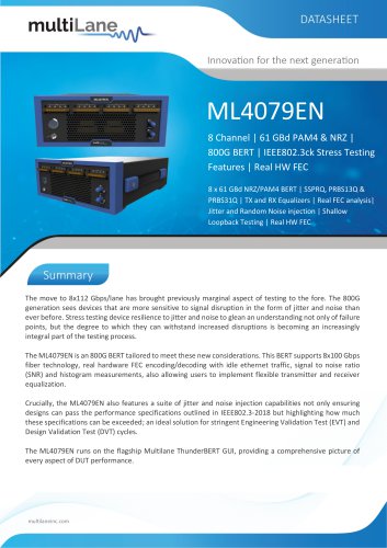 All MultiLane catalogs and technical brochures