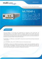 BERT tester - ML7004F-L - MultiLane - transmission rate / for cables ...