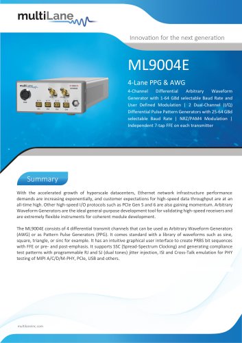 All MultiLane catalogs and technical brochures