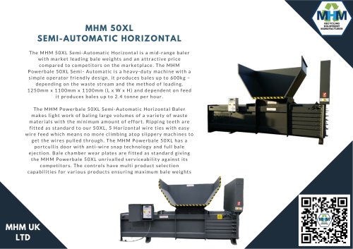 All MHM UK LTD catalogs and technical brochures