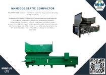 Mixed waste compactor - MHM 3000 - MHM UK LTD - stationary / hydraulic ...