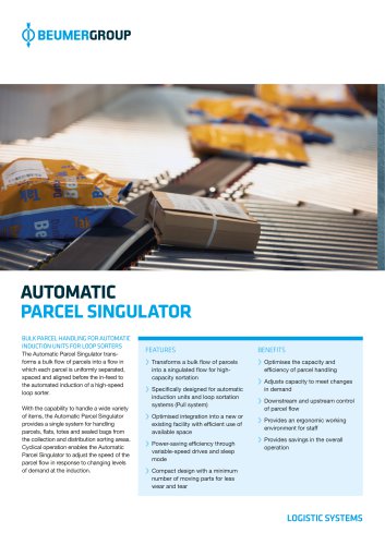 BG LINE SORTER - BEUMER Group GmbH & Co.KG - PDF Catalogs | Technical ...