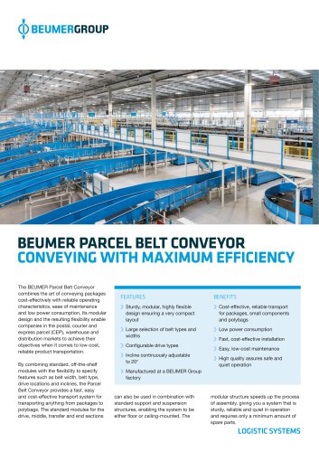 BG LINE SORTER - BEUMER Group GmbH & Co.KG - PDF Catalogs | Technical ...