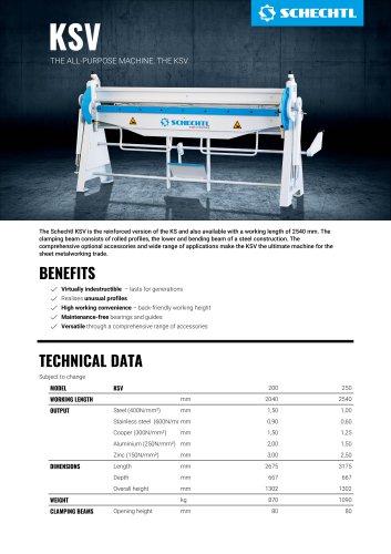 All SCHECHTL catalogs and technical brochures