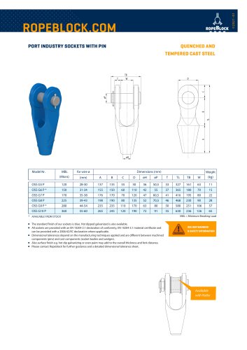 Todos os catálogos e folhetos técnicos Ropeblock B.V