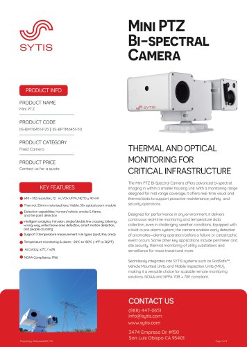 TC-90™ BI-SPECTRAL CARD CAMERA - Sytis - PDF Catalogs | Technical ...