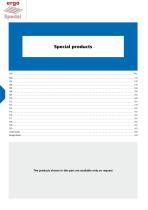SPECIAL PRODUCTS 2025 - Tecom - PDF Catalogs | Technical Documentation | Brochure