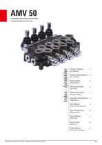 Spool hydraulic directional control valve - AMV50 - AKON HIDROLIK VALF ...