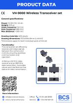 VH-9000 Wireless Transceiver set - BCS Cranecamera B.V. - PDF Catalogs ...