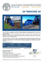 Drainage trencher - GF 80 - AP Machinebouw B.V. - tractor-mounted / for tractors