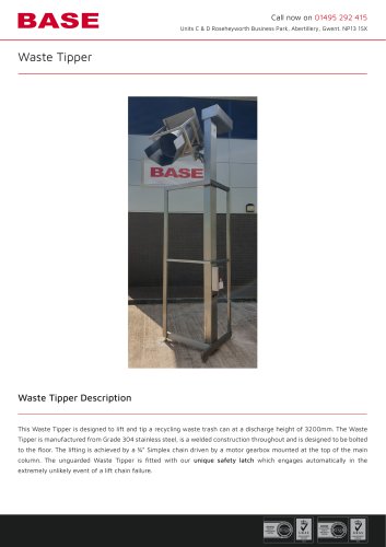 Fixed Bin Tipper - Base Handling Products Limited - PDF Catalogs ...