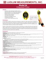 Model 26 - LUDLUM - PDF Catalogs | Technical Documentation | Brochure