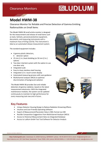 Model 3 - LUDLUM - PDF Catalogs | Technical Documentation | Brochure