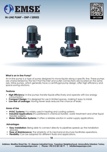 MULTISTAGE PUMP - EKM SERIES - EMSE POMPA - PDF Catalogs | Technical Documentation | Brochure