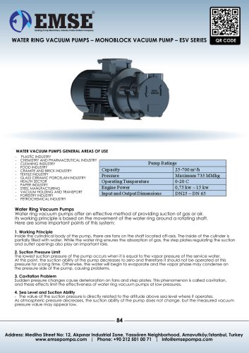 All EMSE POMPA catalogs and technical brochures
