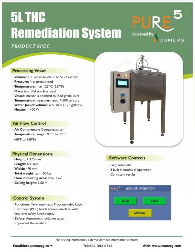 All PURE5 Extraction catalogs and technical brochures