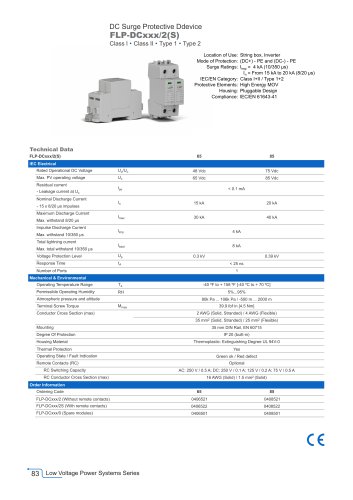 SLP40-DCxxx/2(S) - LSP - PDF Catalogs | Technical Documentation | Brochure