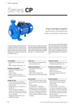 遠心ポンプ - CP series - STAC S.r.l. - 水 / 電動 / 据え置き型