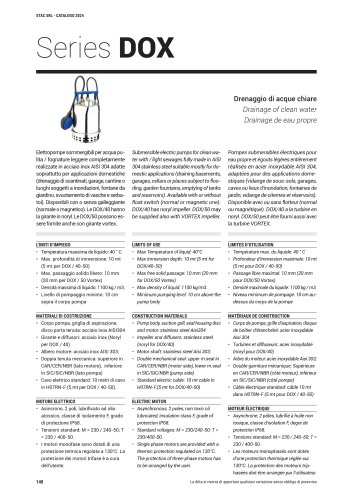 Dox Series Stac S R L Pdf Catalogs Technical Documentation