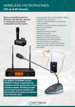 Wireless microphones - Optimus - PDF Catalogs | Technical Documentation | Brochure