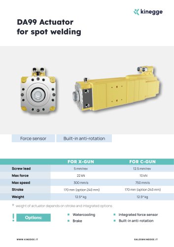DA99 for dosing application - Kinegge S.r.l. - PDF Catalogs | Technical ...