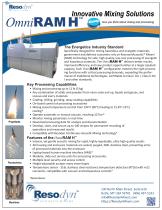 Batch mixer - OmniRAM - Resodyn Acoustic Mixers, Inc. - resonant ...