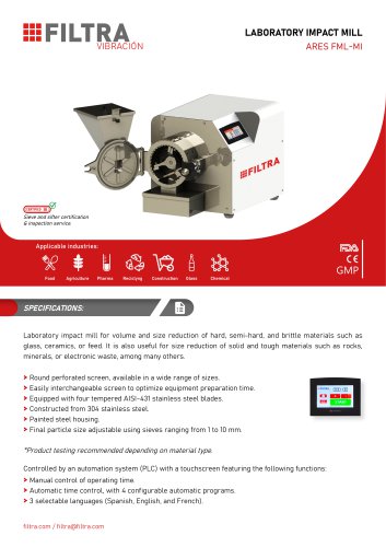 All FILTRA VIBRACION catalogs and technical brochures