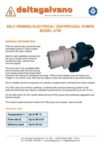ELECTRIC CENTRIFUGAL PUMPS MODEL TX - DELTAGALVANO - PDF Catalogs ...