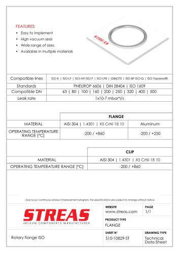 CF zero‑length reducing flange - Streas srl - PDF Catalogs | Technical ...