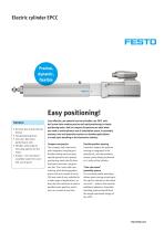 Electric cylinder EPCC - FESTO - PDF Catalogs | Technical Documentation ...