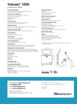 1580 Spec Sheet - VIDEOJET - PDF Catalogs | Technical Documentation ...
