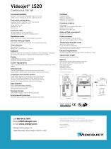 Continuous Ink Jet Videojet ® 1520 - VIDEOJET - PDF Catalogs ...