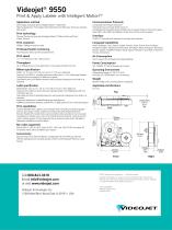 Print & Apply Labeler with Intelligent Motion TM Videojet ® 9550 ...
