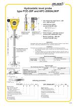 Hydrostatic level probe type PCE-28P and APC-2000ALW/P - APLISENS S.A ...