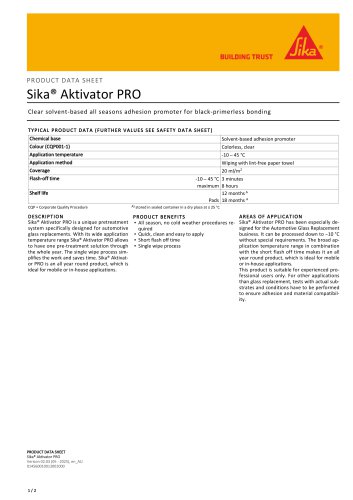 Sikaflex® - General Guidelines - SIKA INDUSTRY - PDF Catalogs ...