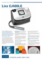 CJ400LE - LINX PRINTING TECHNOLOGIES LTD - PDF Catalogs | Technical ...