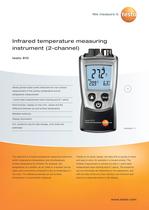 Infrared temperature measuring instrument (2-channel) - testo 810 ...