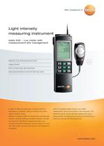 Light intensity measuring instrument - testo 545 - TESTO - PDF Catalogs ...