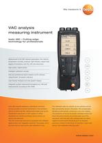 testo 480 VAC analysis measuring instrument - TESTO - PDF Catalogs ...